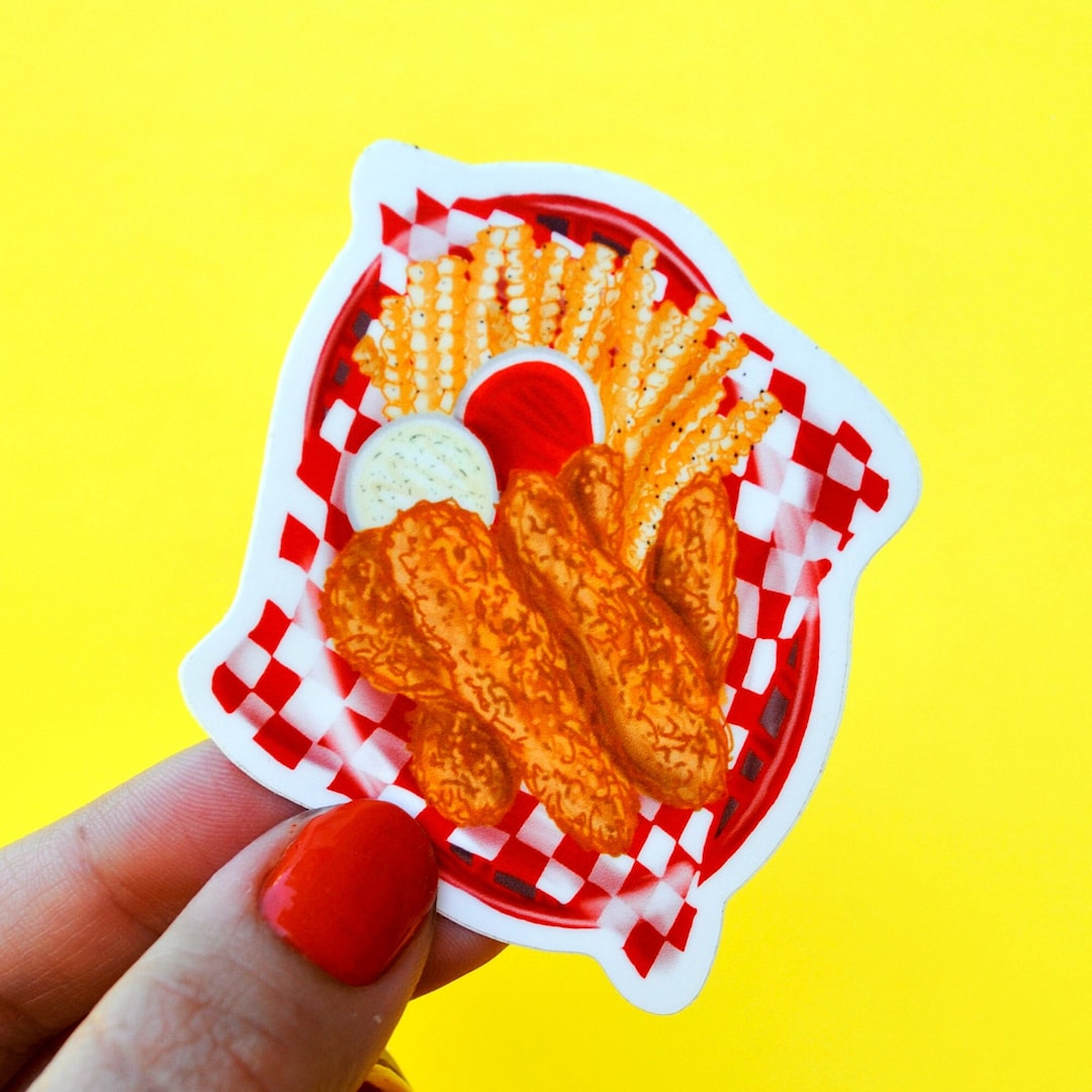3 Chicken Tender Basket Sticker - Etsy