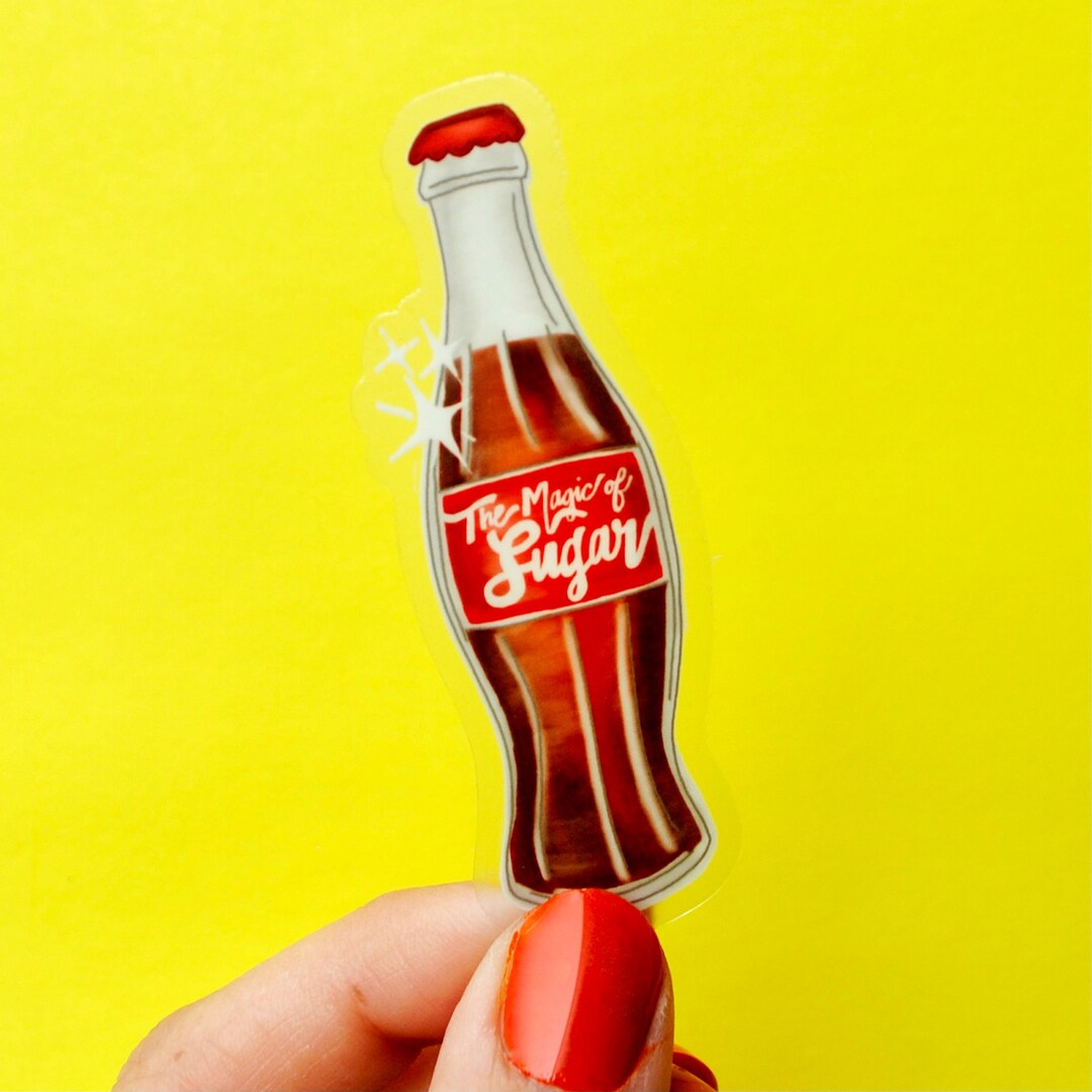 The Magic of Sugar Sticker 3 Clear Soda Bottle Sticker - Etsy