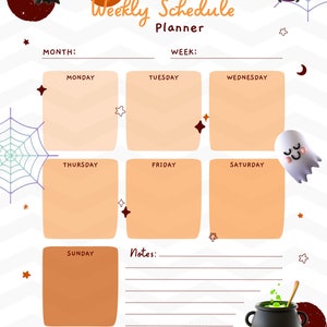 Spooky Weekly Planner - Etsy