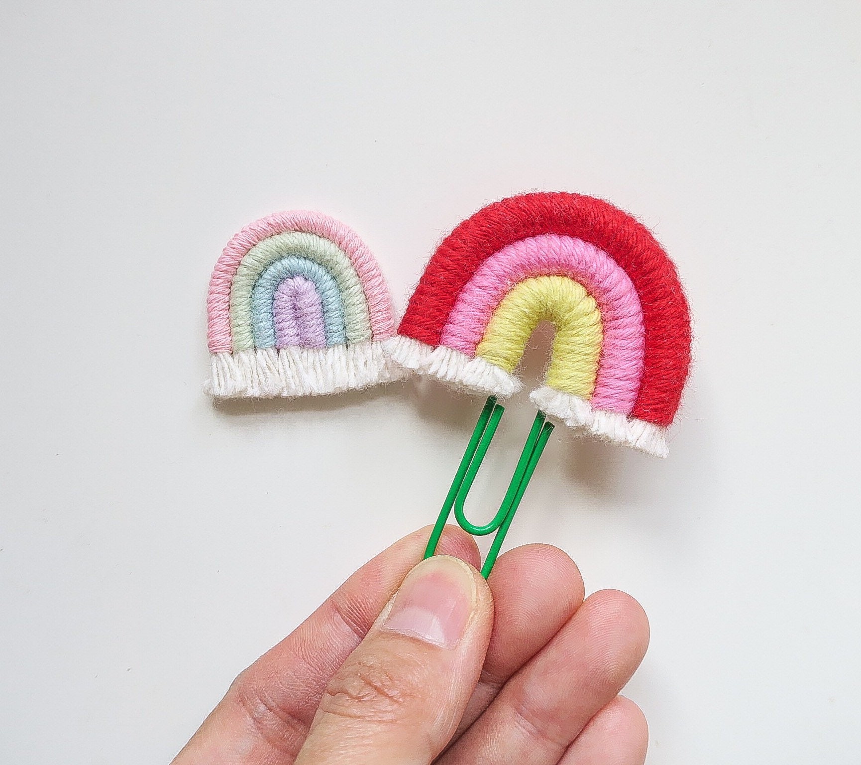 Rainbow Paper Clips Bookmarks Colourful Stationary Back to - Etsy UK