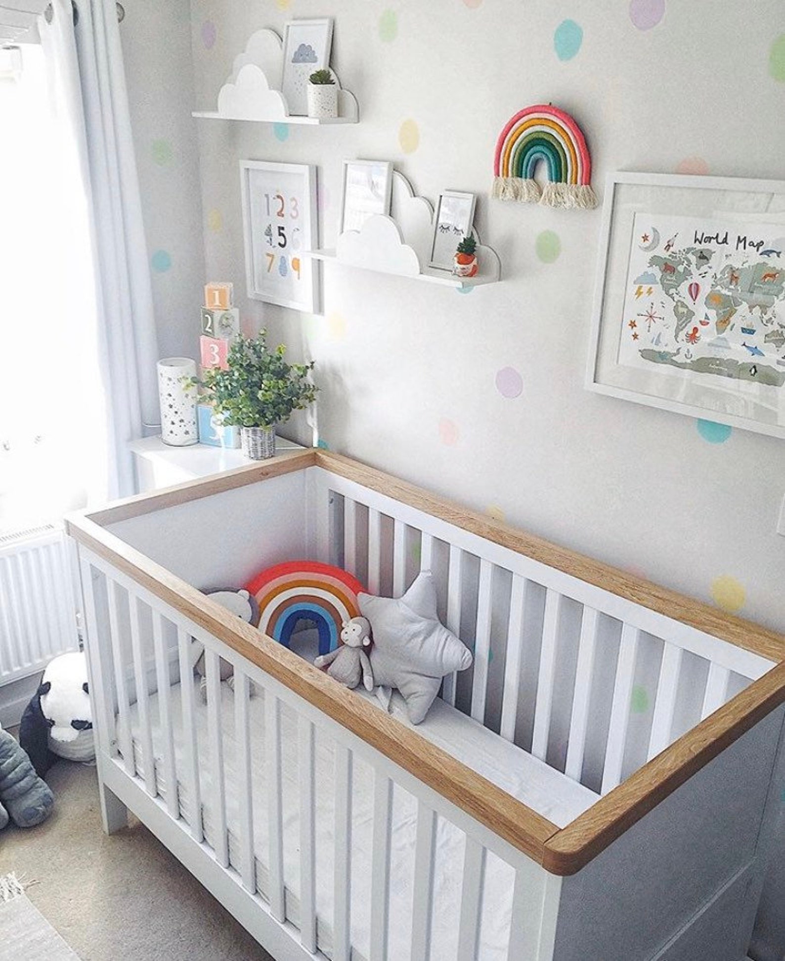 Rainforest Rainbow Wall Hanging Mustard Rainbow Colour Kid | Etsy UK