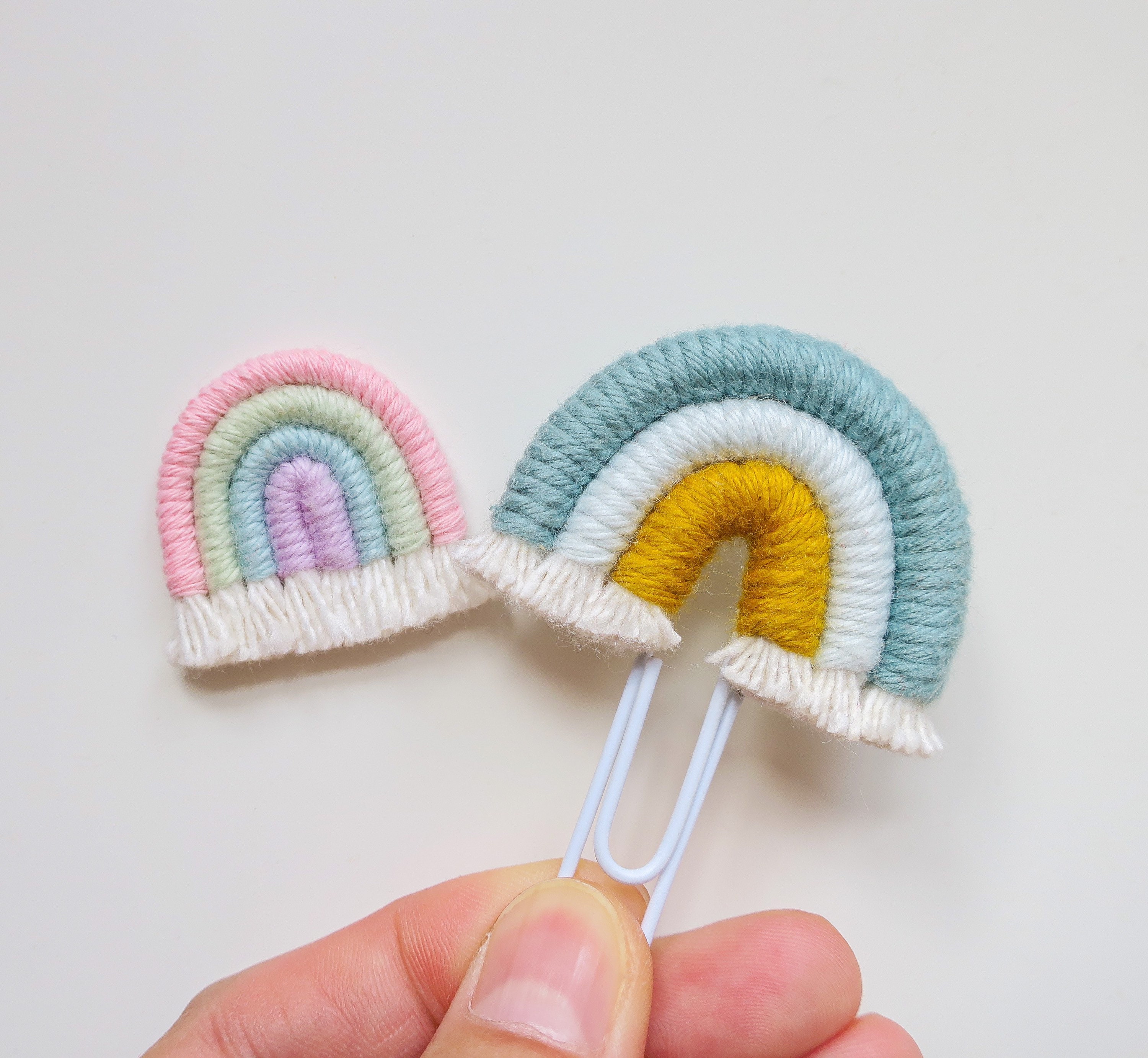 Rainbow Paper Clips Bookmarks Colourful Stationary Back to - Etsy UK