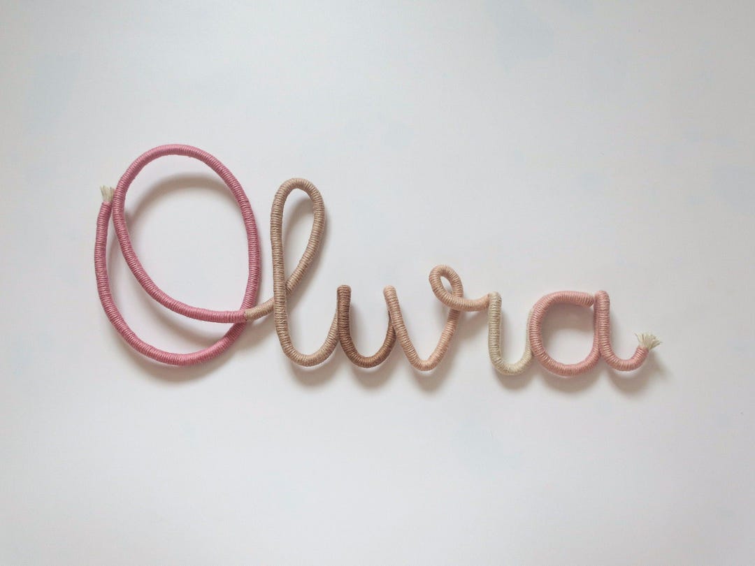 Olivia Personalised Wire Name Sign - Etsy