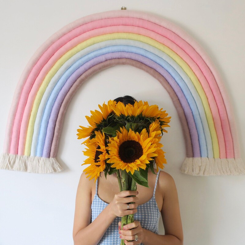 Rainbow Wall Hanging - Etsy