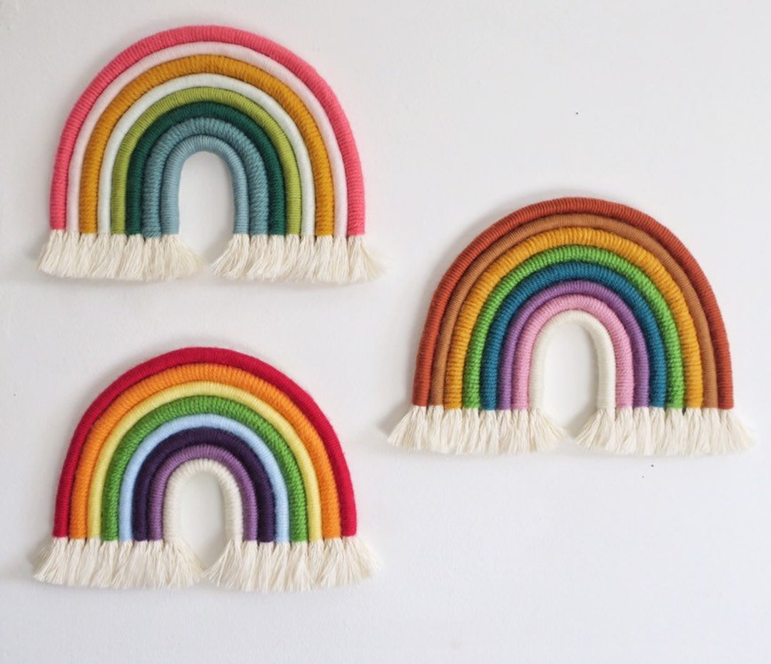 Spring Rainbow Wall Hanging Easter Decor Custom Spring - Etsy
