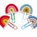 Rainbow Paper Clips Bookmarks Colourful Stationary Back to - Etsy UK