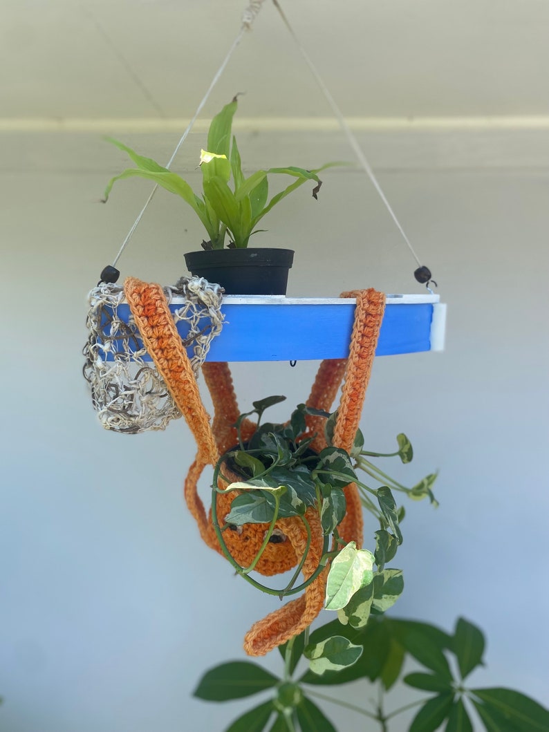 The Kraken Octopus and Fishing Boat Double Plant Hanger - Etsy