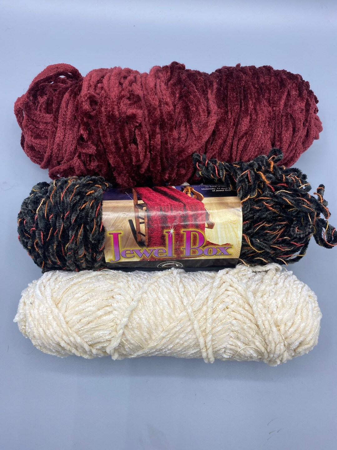 Jewel Box Yarn and Unlabeled Polyester Blend Lot - Etsy