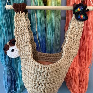 PATTERN ONLY Crochet Hanging Sloth Planter - Etsy