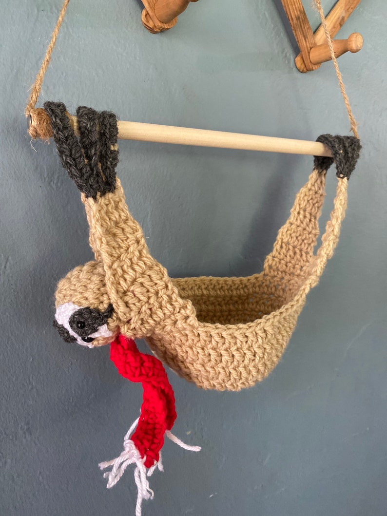 Crochet Sloth Plant Hanger - Etsy