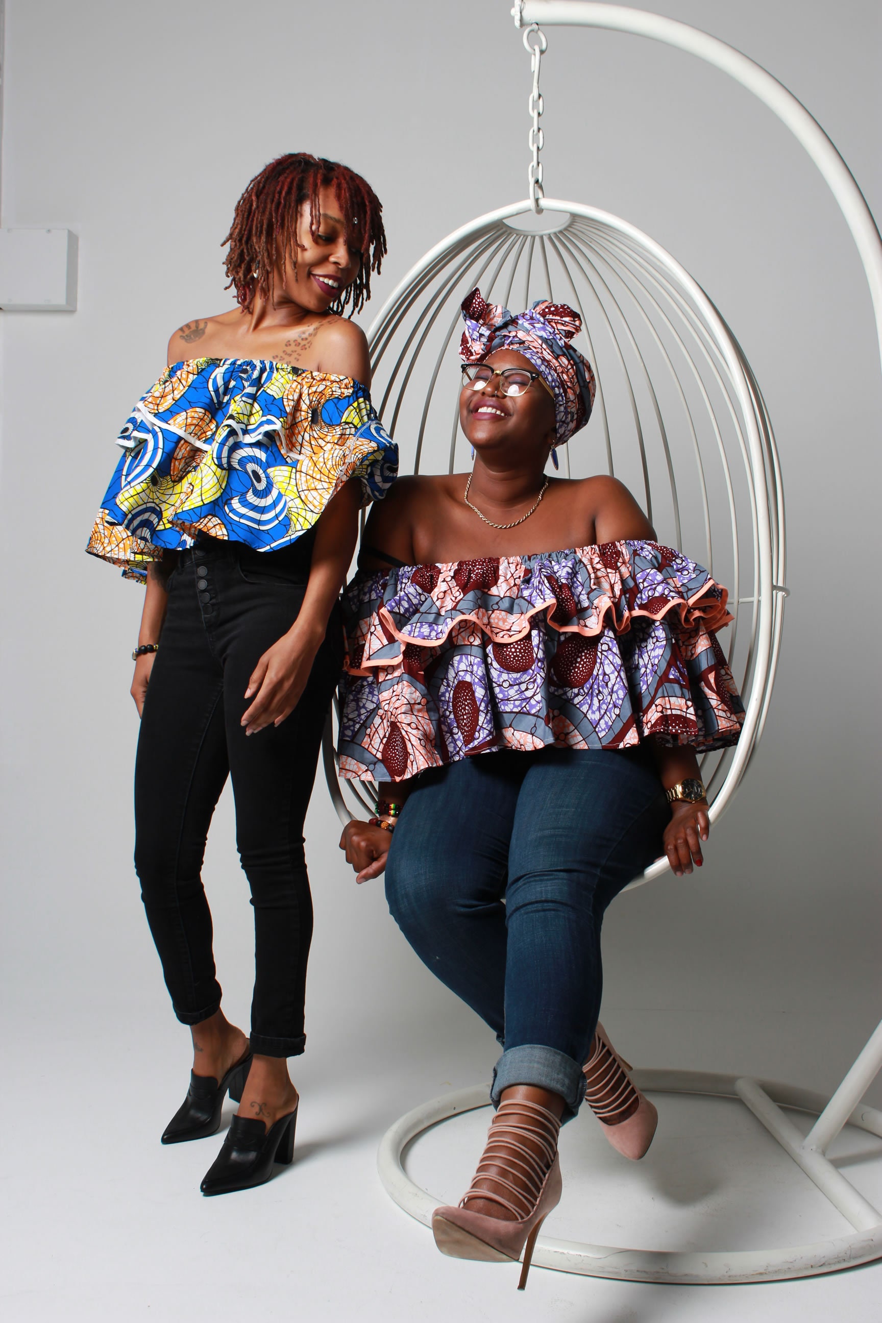 Ankara Crop Topafrican Print Crop Top Crop Top Ruffles Top Etsy