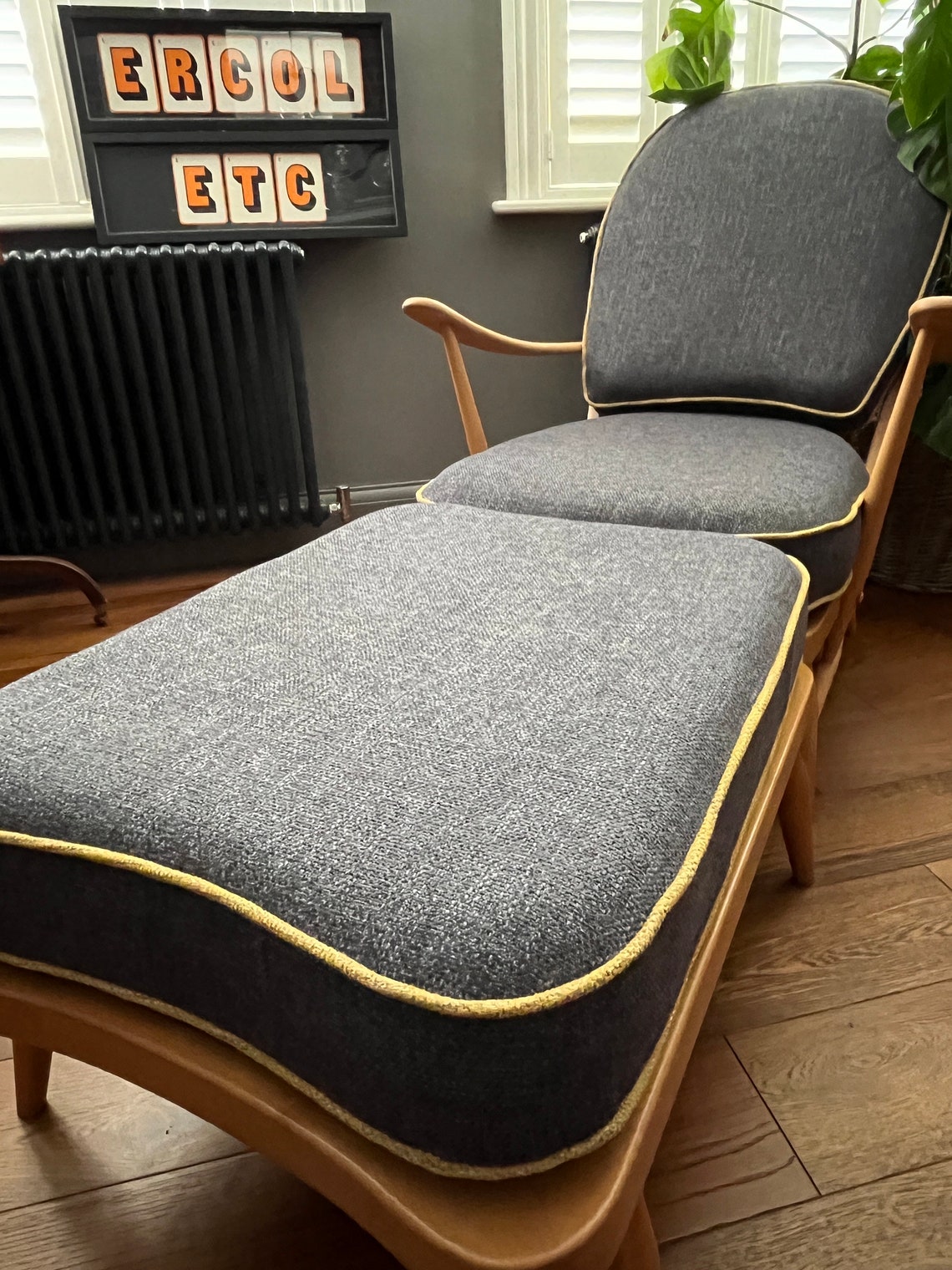 Beautiful Ercol Blue Label Easy Chair Hand Finished, Oiled, New Pirelli ...