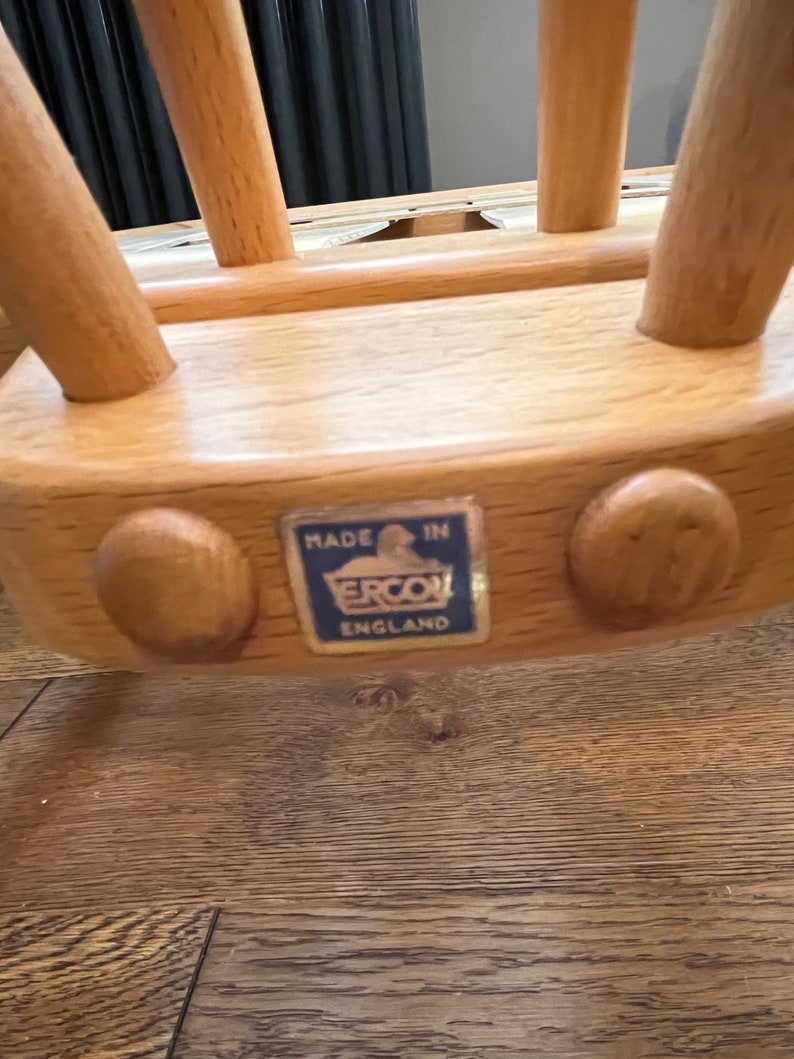 Beautiful Ercol Blue Label Easy Chair Hand Finished, Oiled, New Pirelli ...