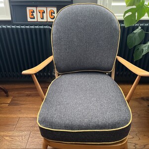 Beautiful Ercol Blue Label Easy Chair Hand Finished, Oiled, New Pirelli ...