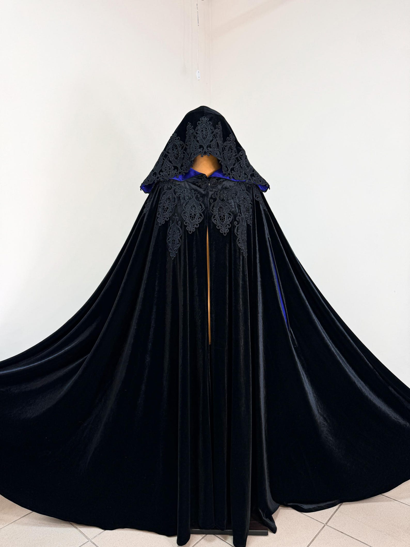 Medieval Style Black Hooded Cloak for Halloween Magic and Mystery - Etsy