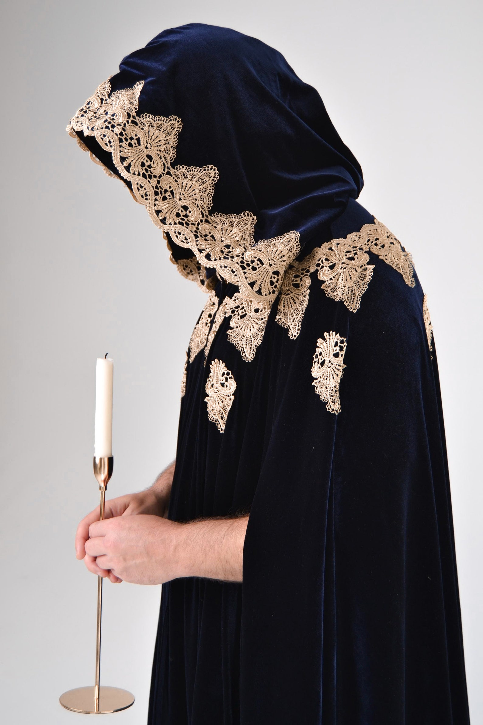 Blue Velvet Cape Gothic Cape Hooded Cape Viking Cape Wedding Cape - Etsy