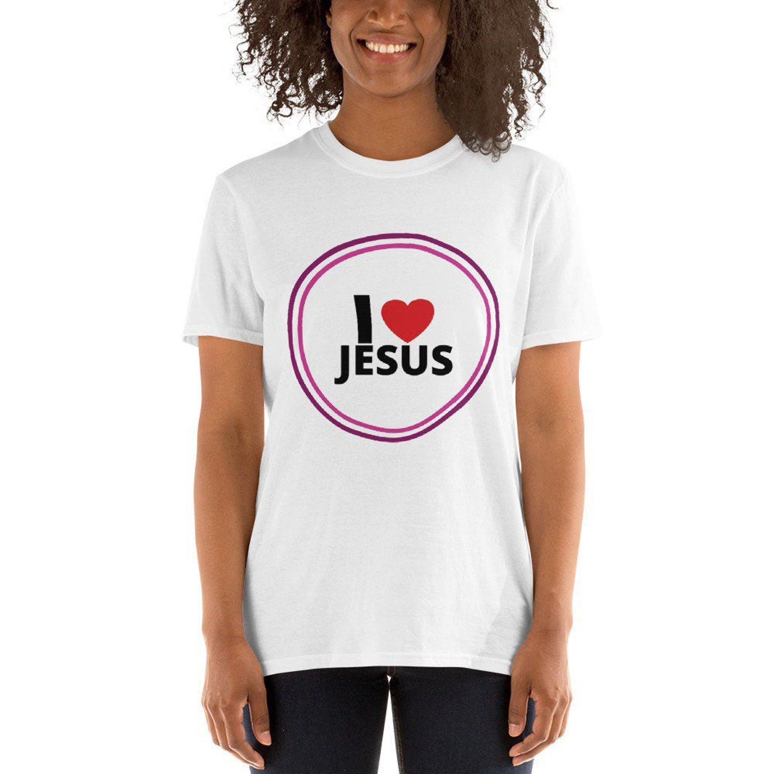 I Love Jesus Short Sleeve Unisex T Shirt Etsy