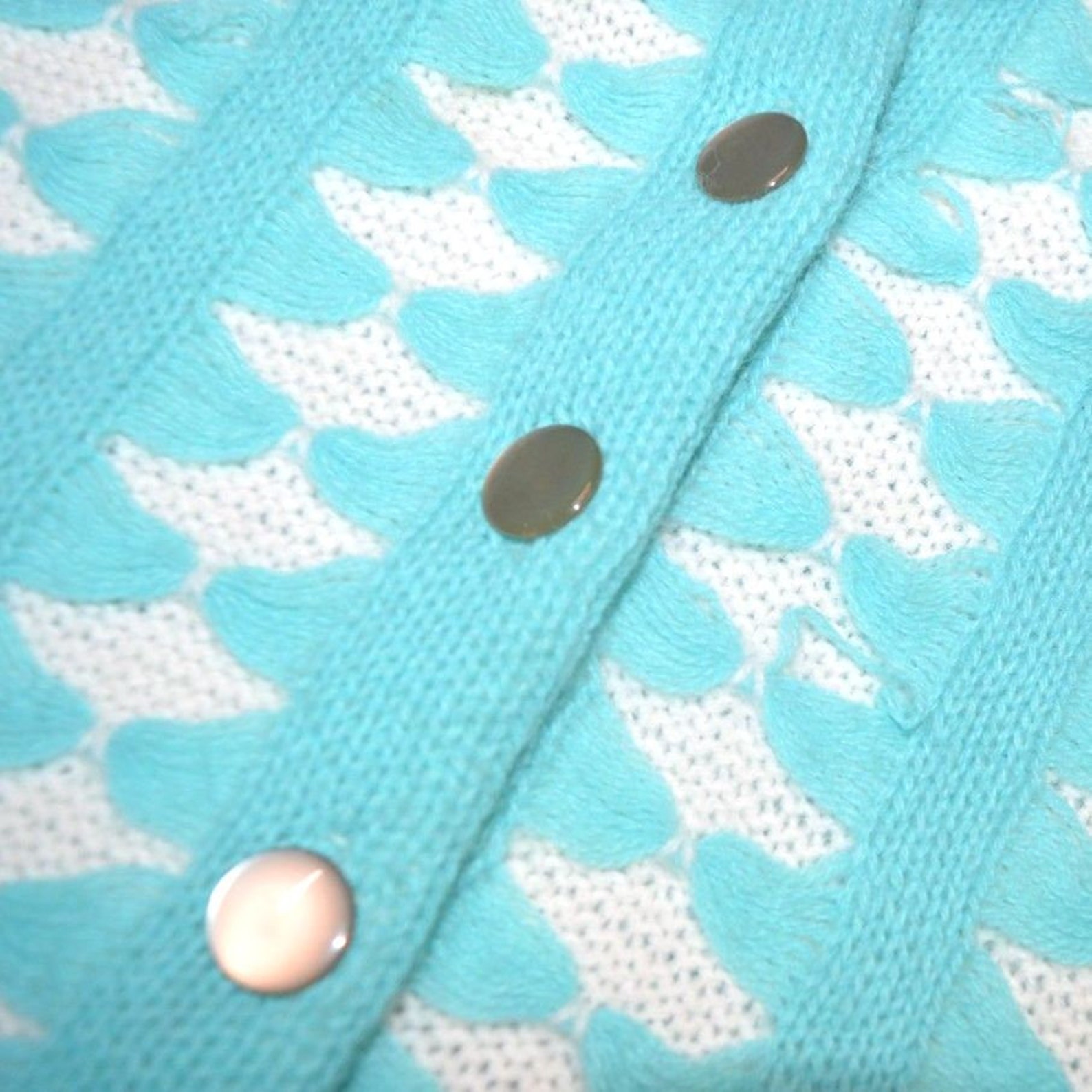 Vintage 1950s 1960s MCM Bobbie Brooks Atomic Starburst Cardigan Sweater ...