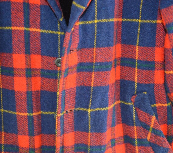 Rare HTF Vintage 1960s McGregor Flannel Plaid Fleece … - Gem