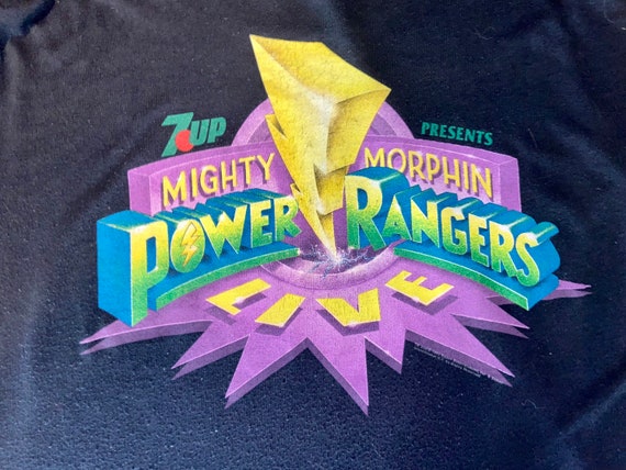 Mighty Morphin Power Rangers Live Show 1990s 7up T-Sh… - Gem