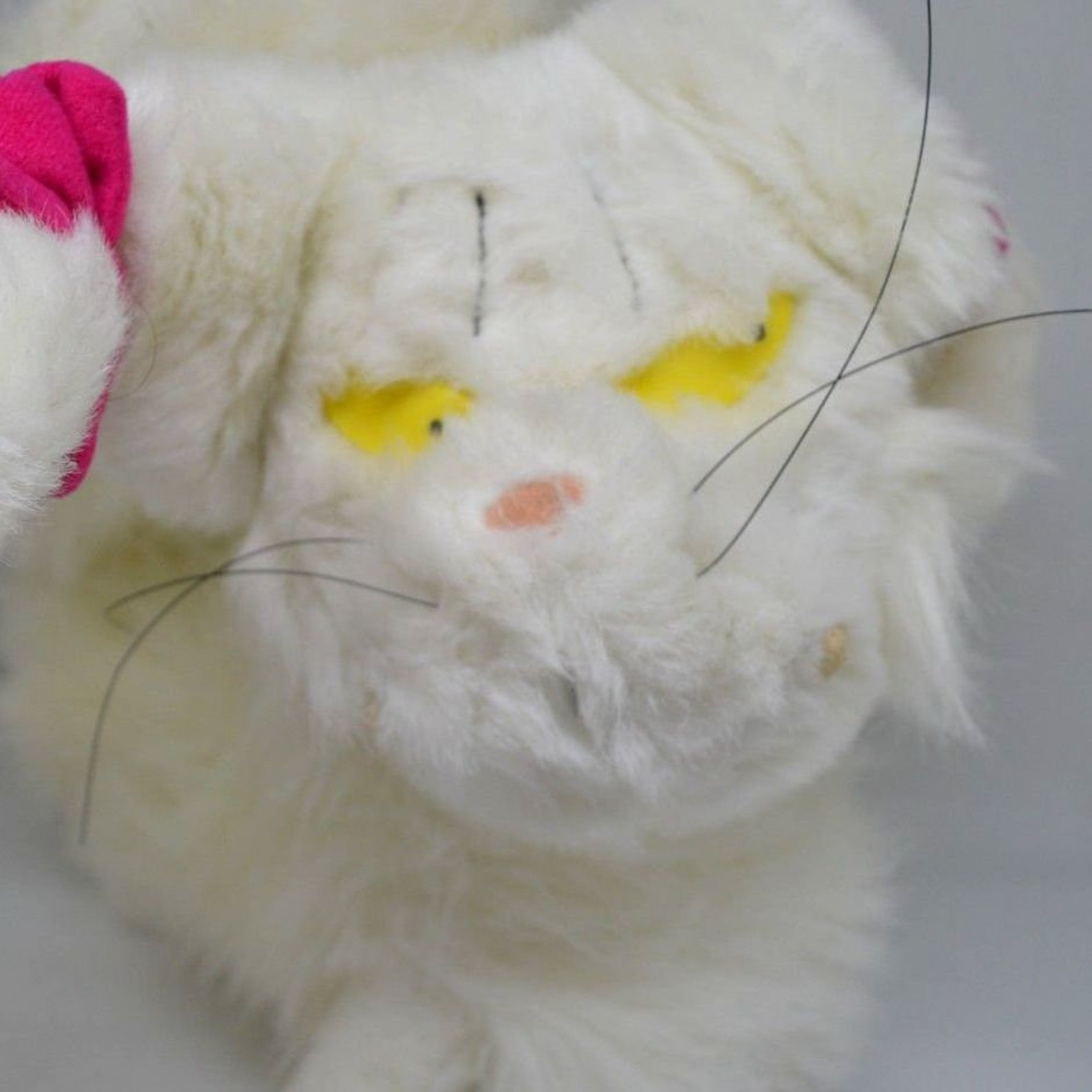 HTF Rugrats Angelica Cat Fluffy Plush 1997 White Rare Nickelodeon ...