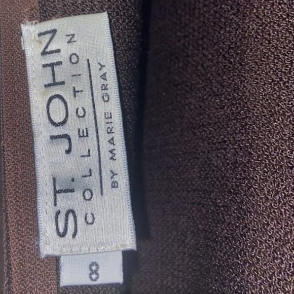 Vintage St John Collection by Marie Gray Mock Neck Knit Long-sleeve ...