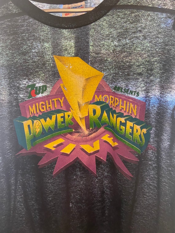 Mighty Morphin Power Rangers Live Show 1990s 7up T-Sh… - Gem