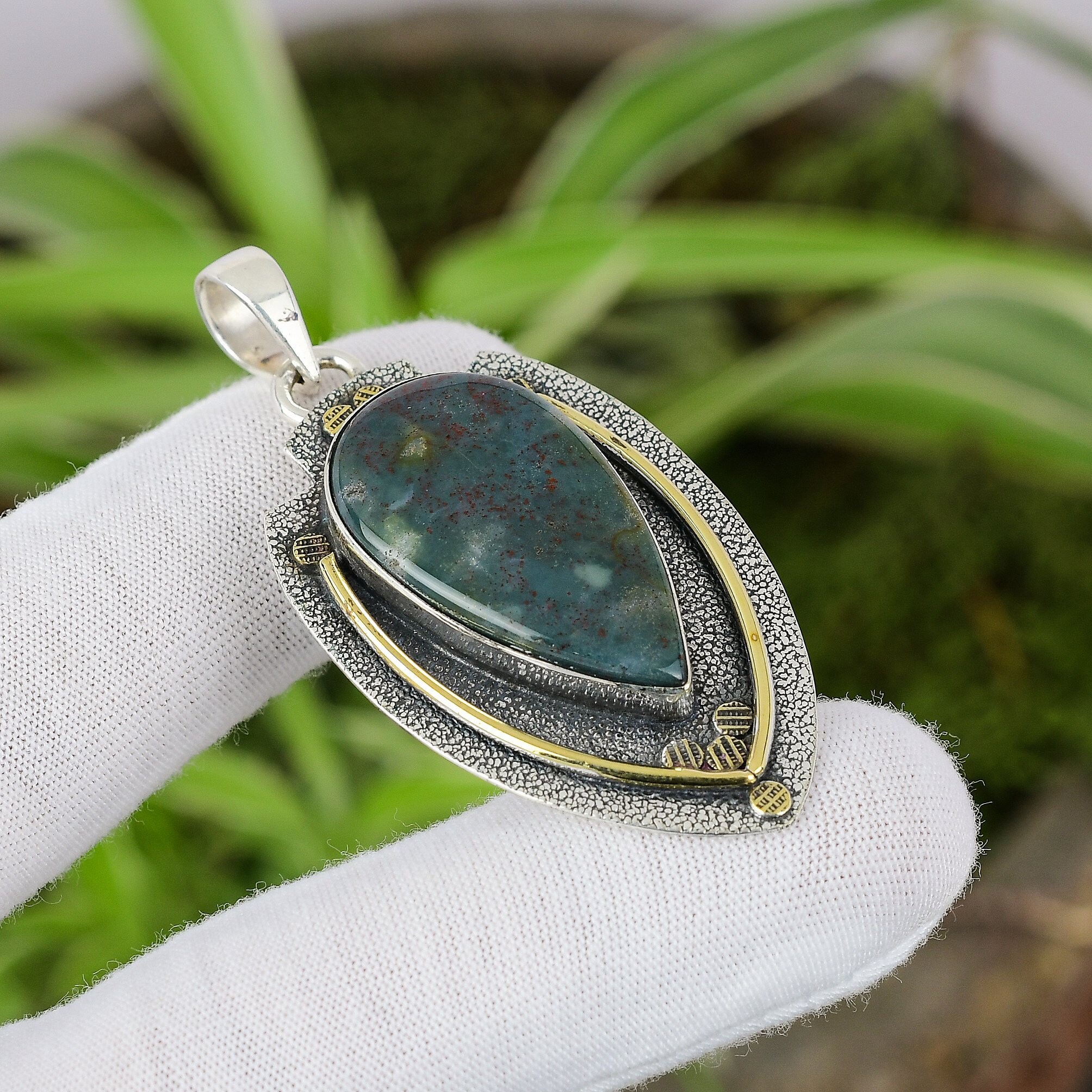 Aquamarine Bloodstone Jewelry