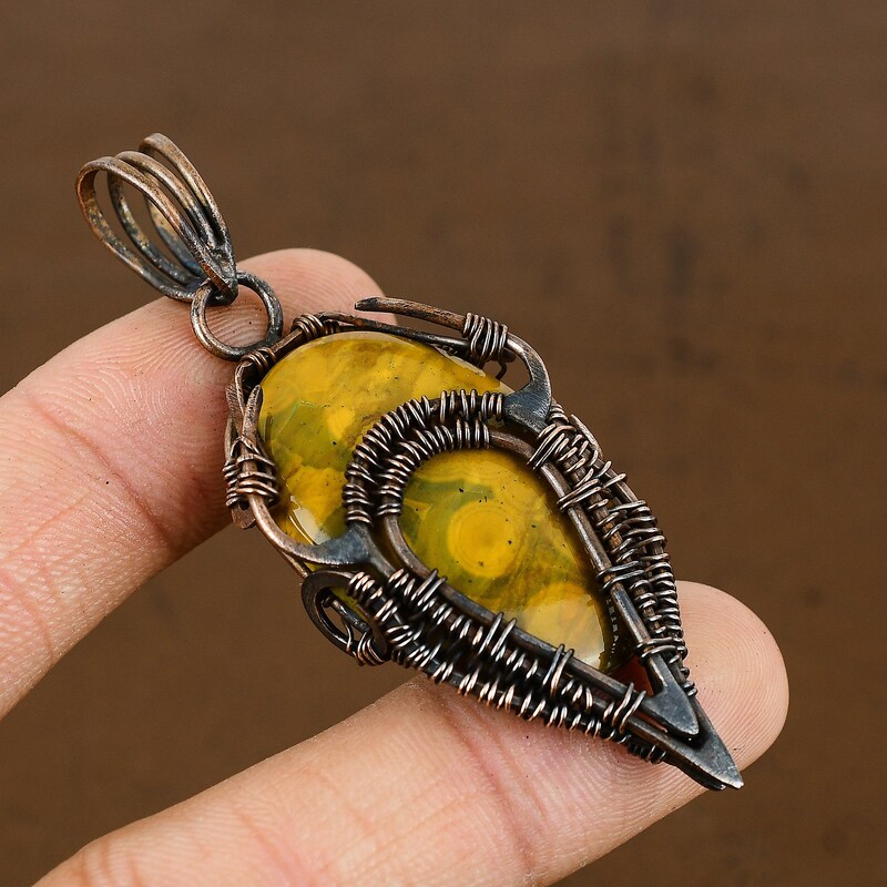 Wrapped Pendant - Etsy