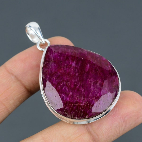 Ruby Pendant - Etsy