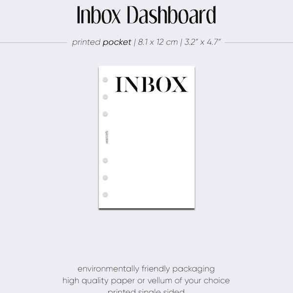 Filofax Dashboard - Etsy