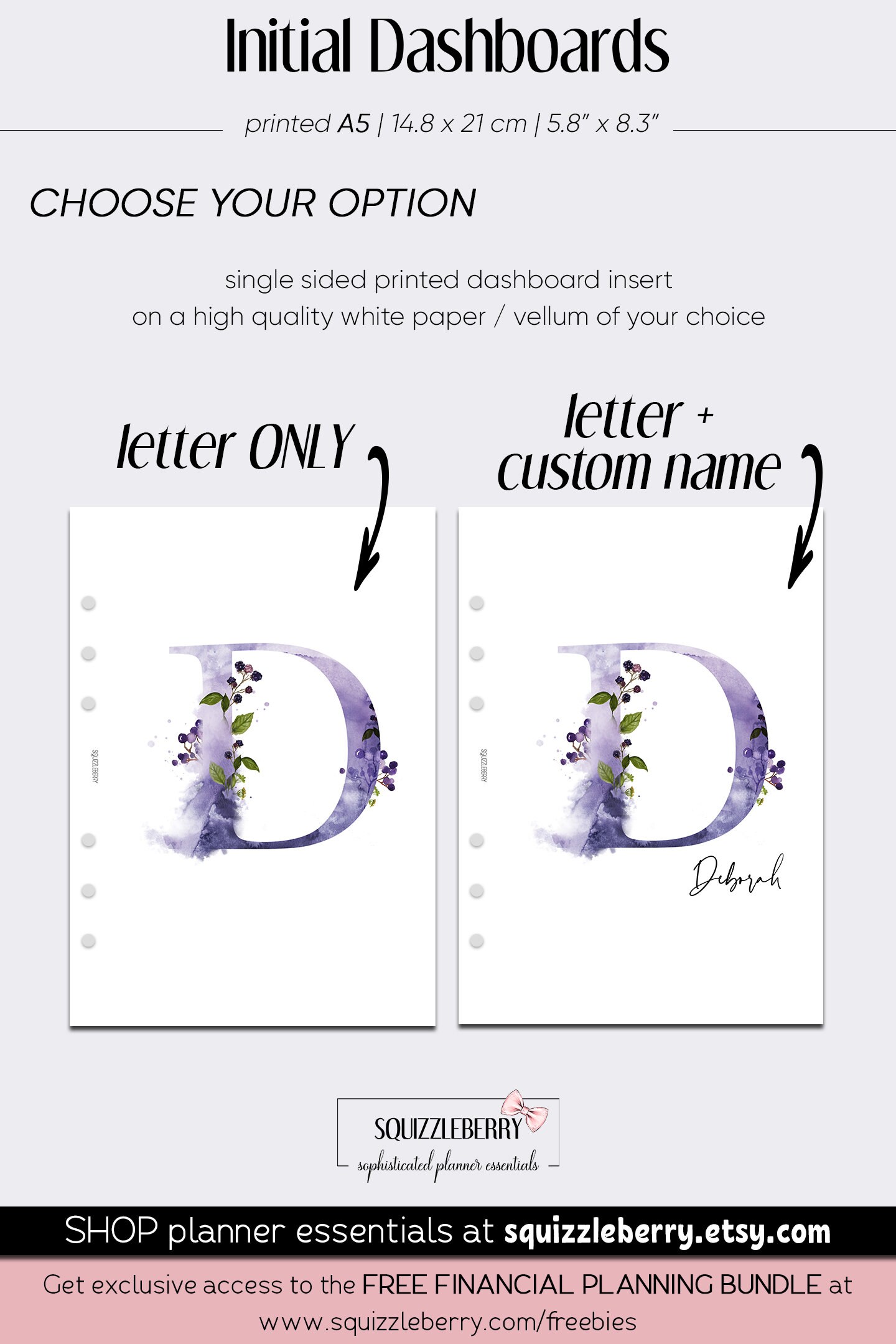 PRINTED Custom Name Dashboard Personalised Vellum Dashboard | Etsy