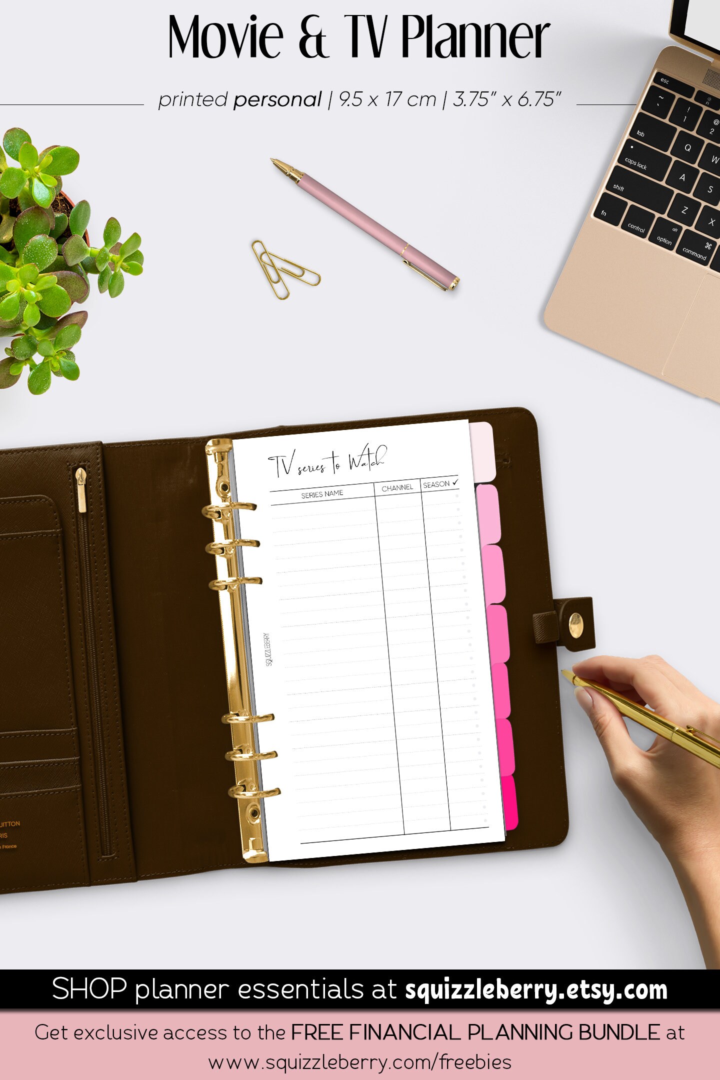 PRINTED Movie & TV Show Tracker Minimalist Planner Movie - Etsy