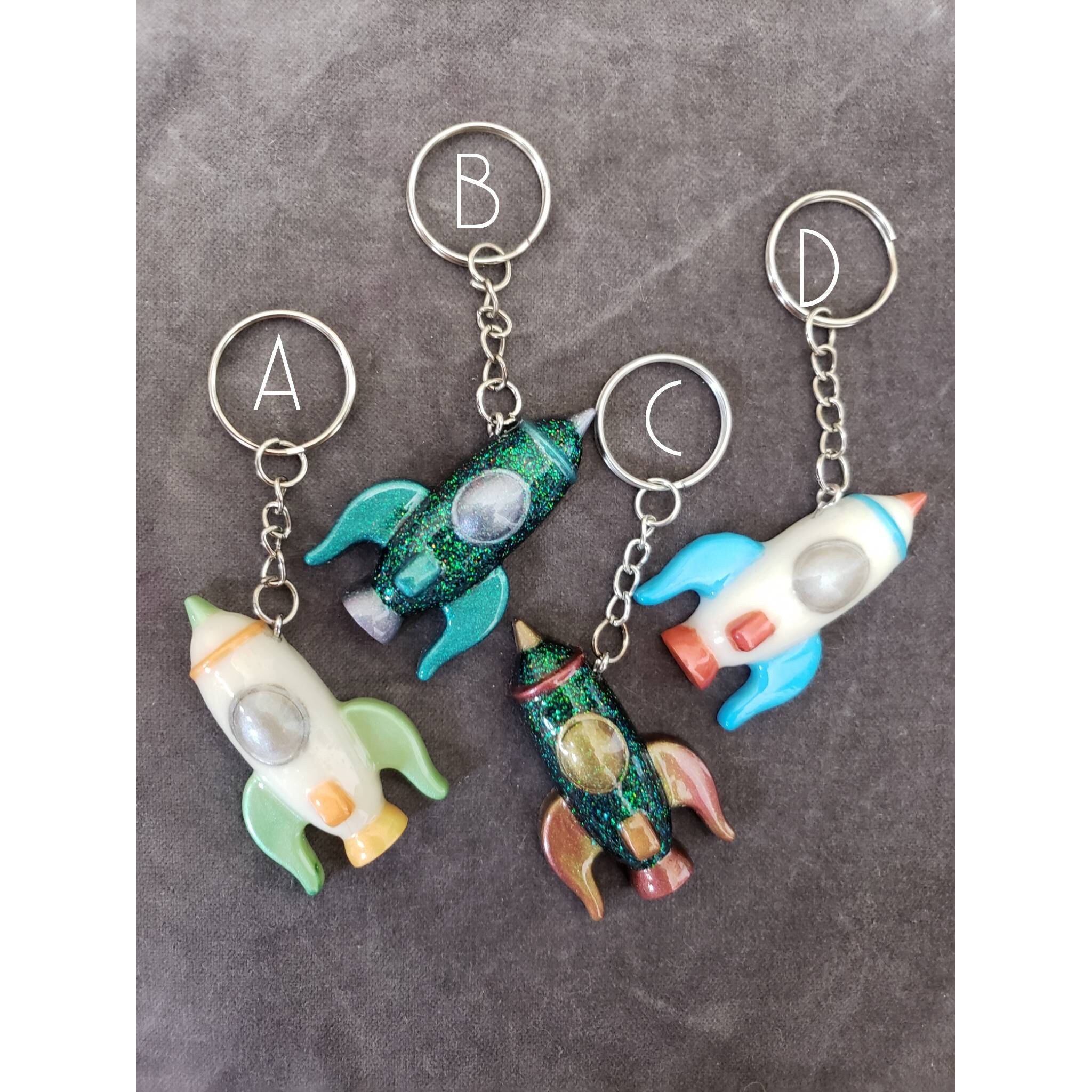 Space ship keychain only B available. | Etsy