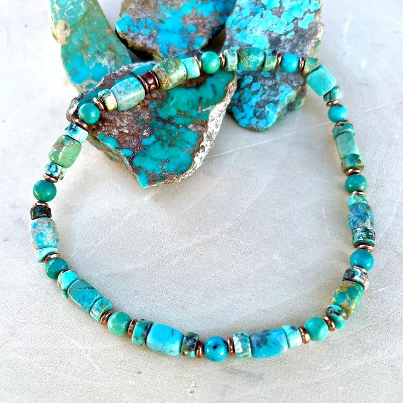 Blue Turquoise Stretch Ring - Etsy