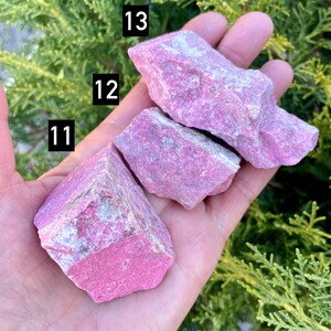 RAW THULITE STONE Norway Gemstone, Choice, Natural Vibrant Pink Crystal ...