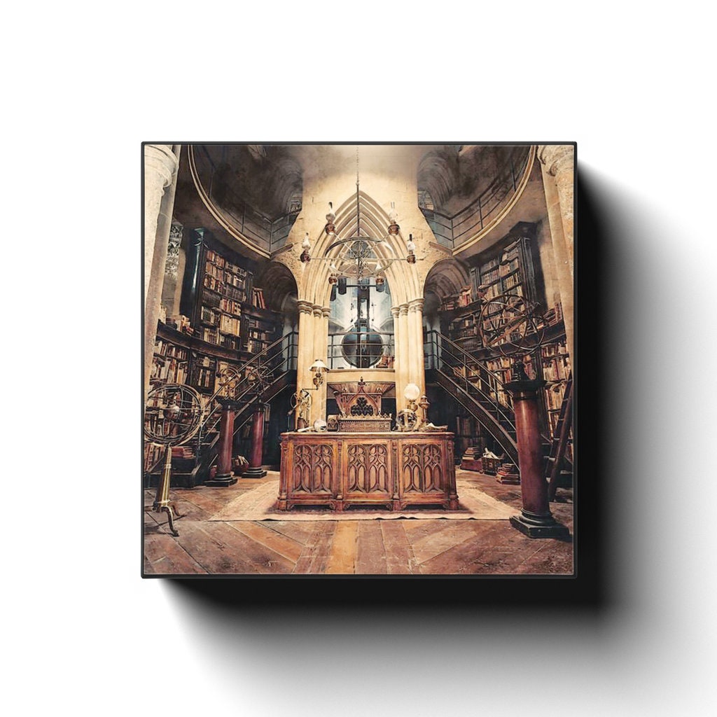 Wizard School Office Canvas Wrap. Wall Art. Canvas 6 Sizes. - Etsy UK