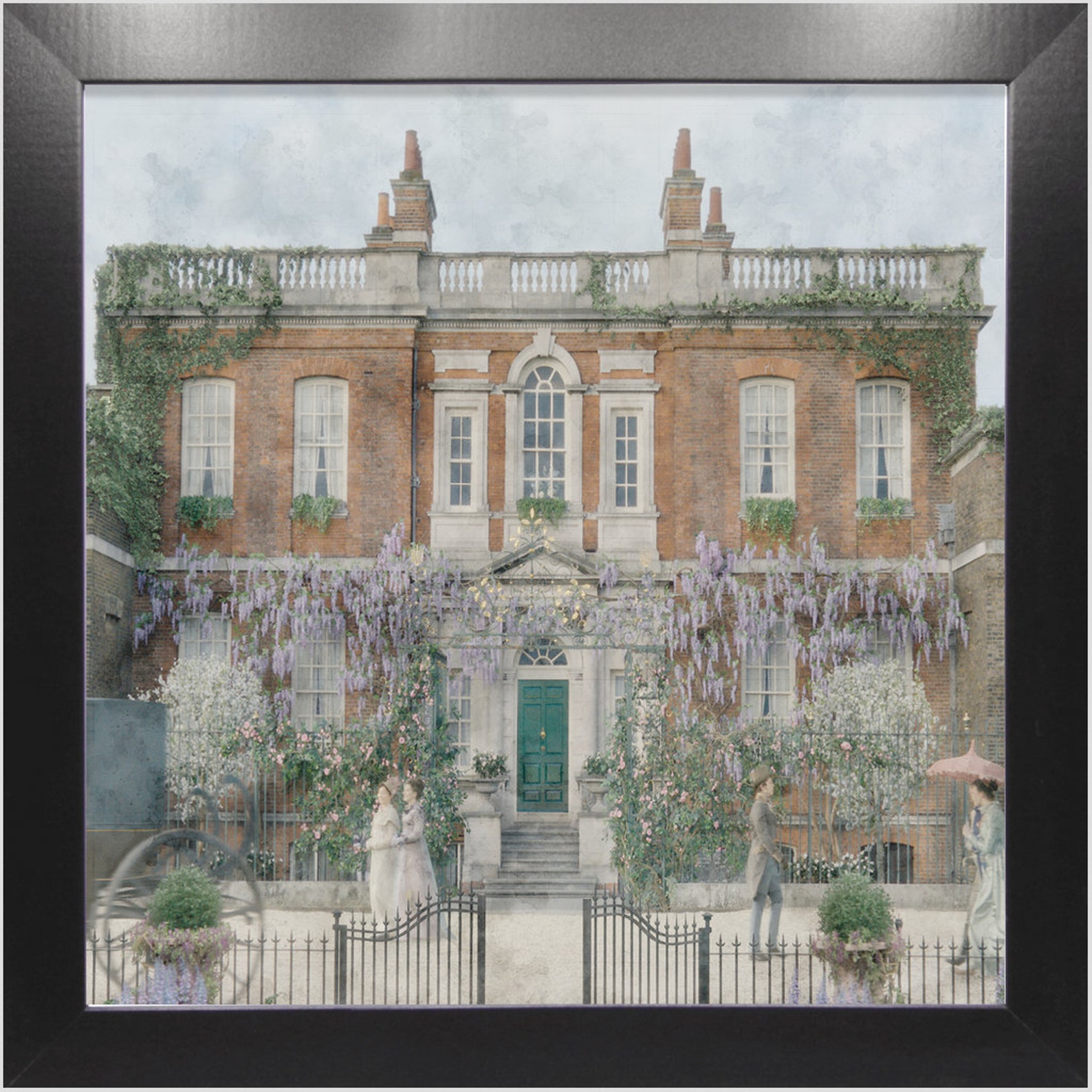 Bridgerton House Framed Art Print. 16 X 16 Inches 3 Frame - Etsy