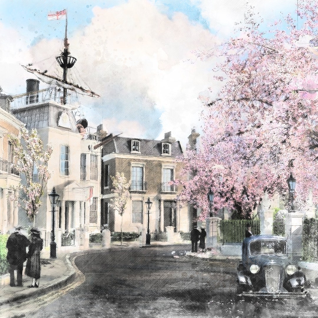 Cherry Tree Lane Canvas Print: Mary Poppins Fan Art - Etsy