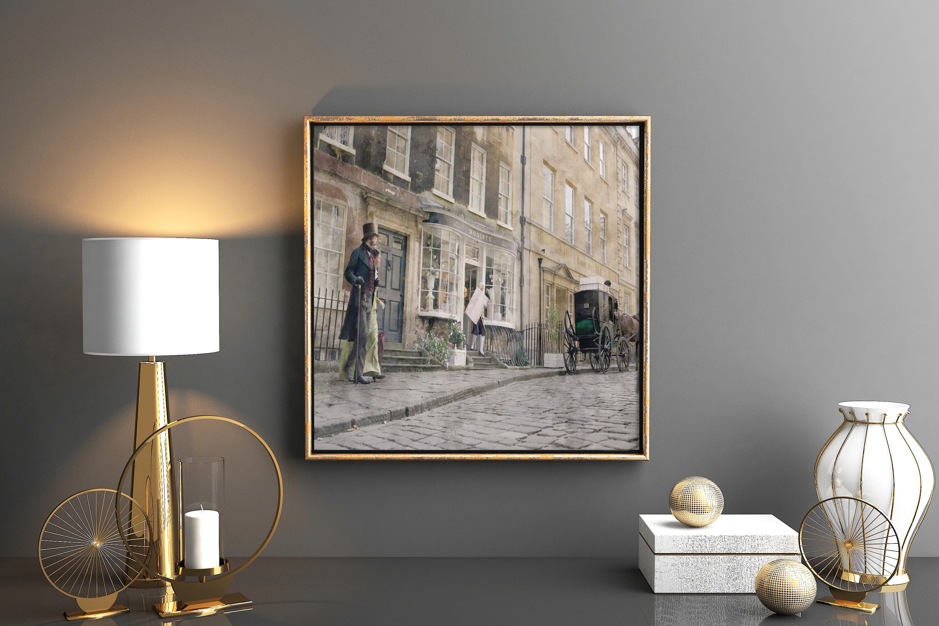 Bridgerton Street Madame Delacroix Modiste Art Print. Wall - Etsy