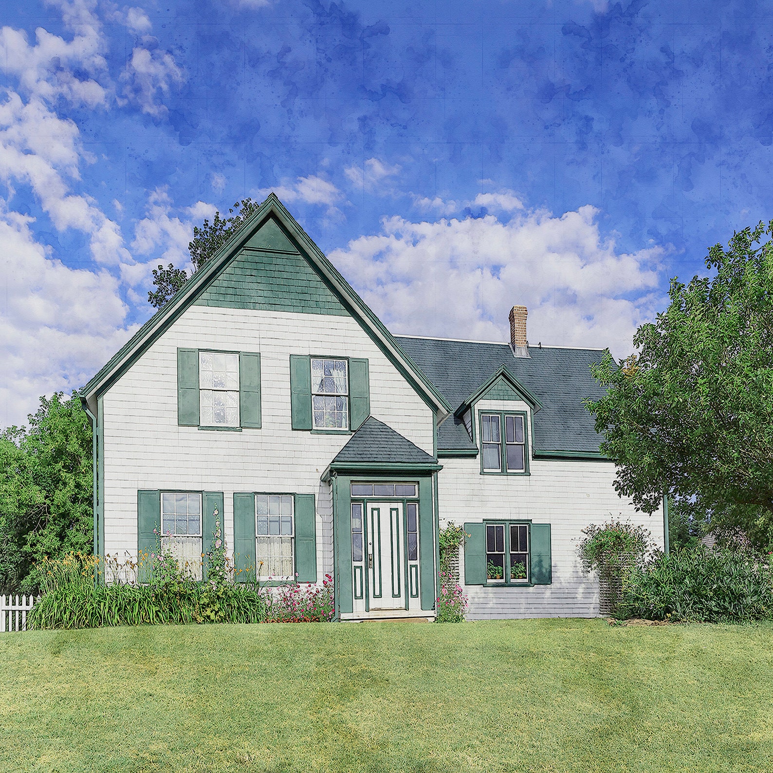 Anne of Green Gables House Framed Art Print. 16 X 16 Inches, 3 Frame ...