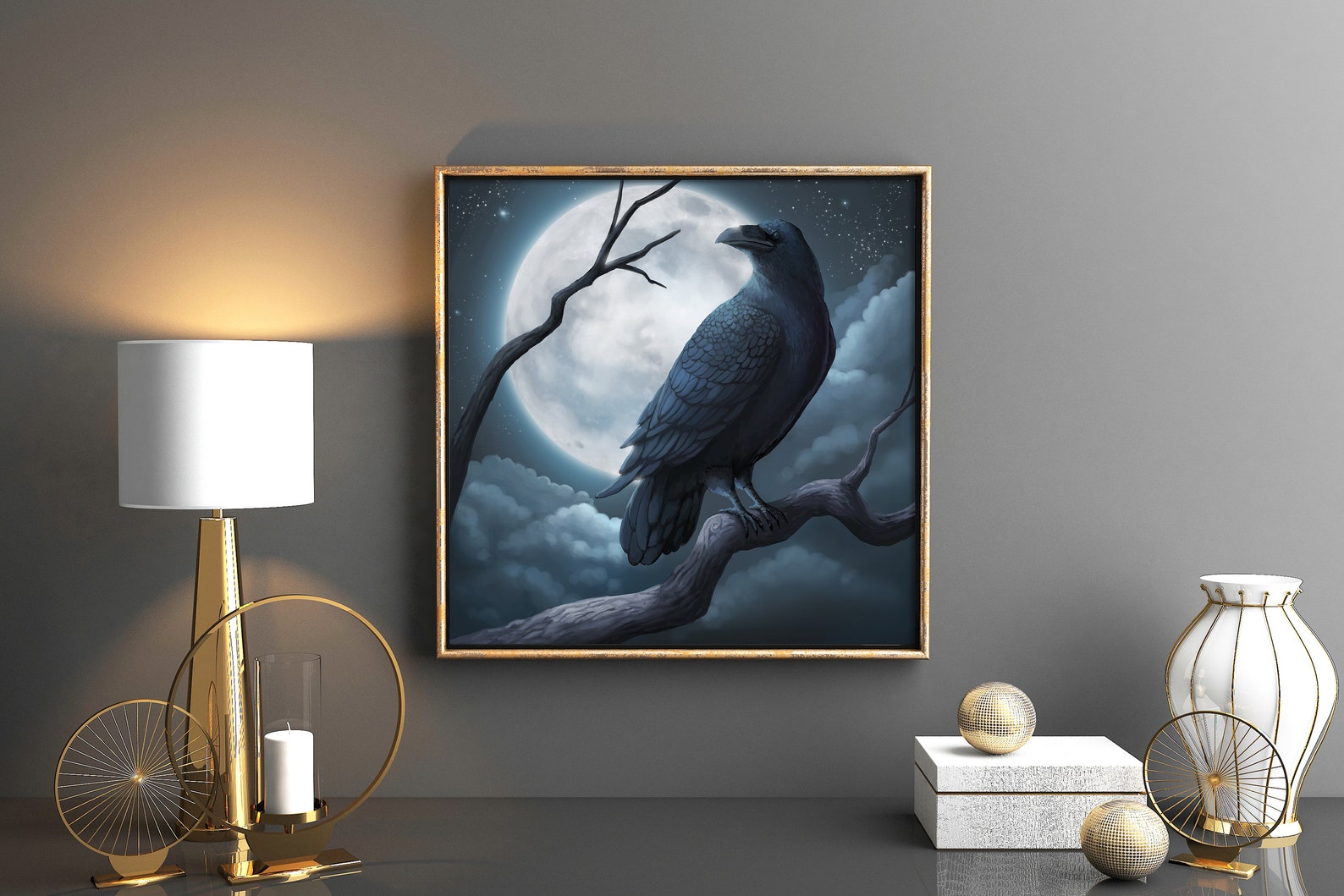 The Raven Edgar Allan Poe Canvas Poster. Wall Art. Canvas - Etsy
