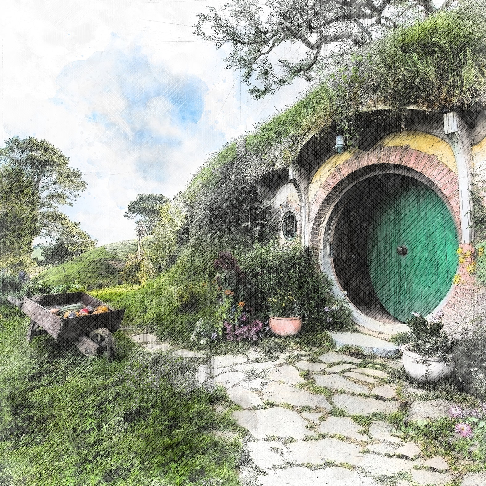 Wall Hangings Home & Living Hobbit Fan Art 3 Frame Colors Thror's Map ...