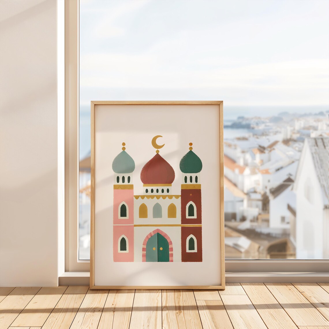 Mosque Digital Printable Artwork, Masjid Digital Print, Muslim Decor ...
