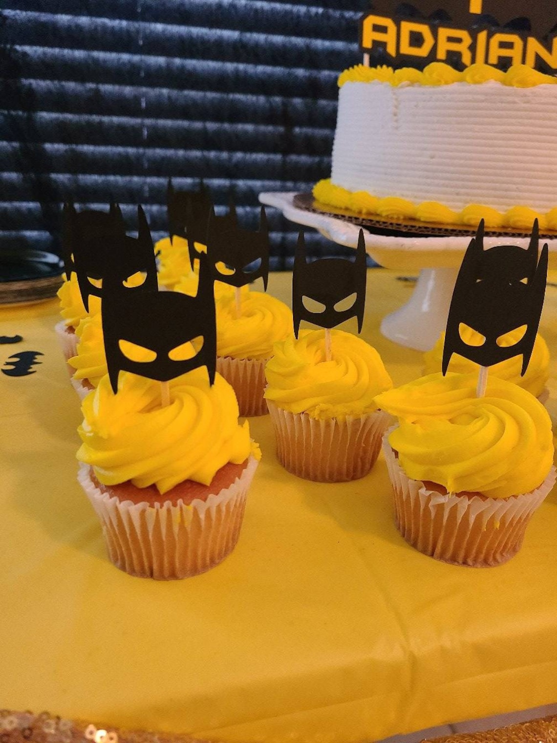 Batman Cupcake Toppers Batman Birthday Batman Party Batman - Etsy