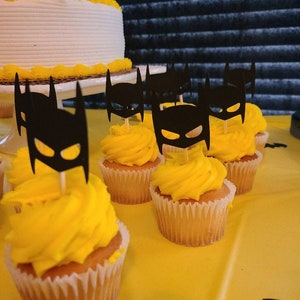 Batman Cupcake Toppers Batman Birthday Batman Party Batman - Etsy