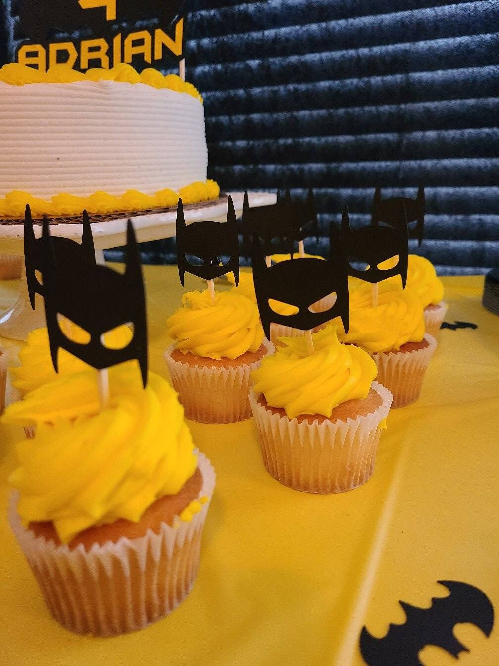 Batman Cupcake Toppers Batman Birthday Batman Party Batman - Etsy