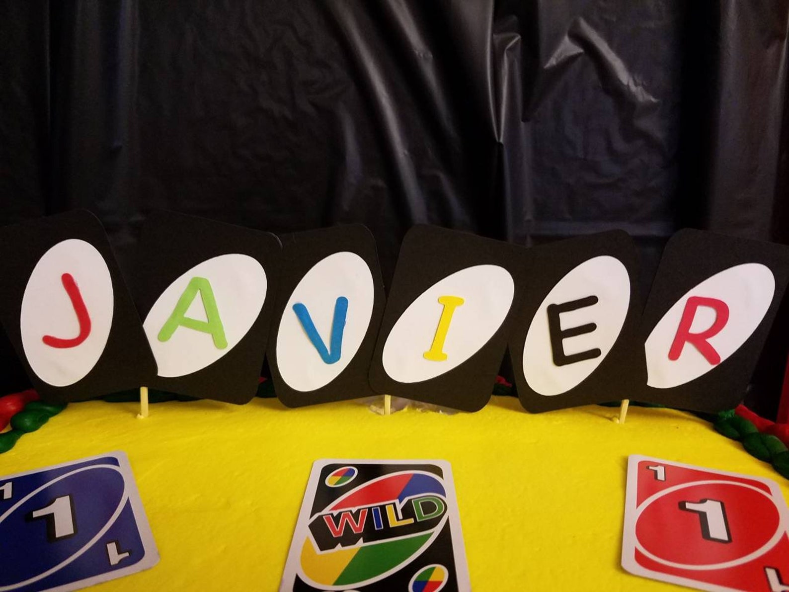 Cake Topper, Uno Cake Topper, Uno Party, Uno, Boy Birthday - Etsy