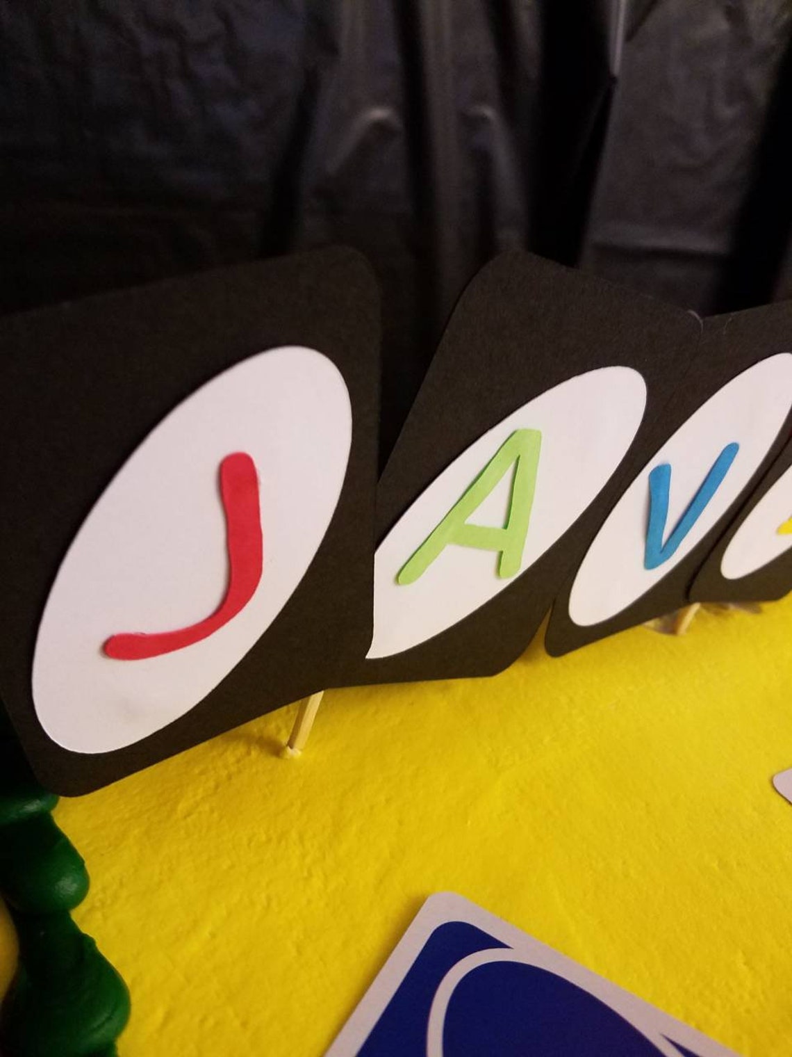 Cake Topper, Uno Cake Topper, Uno Party, Uno, Boy Birthday - Etsy