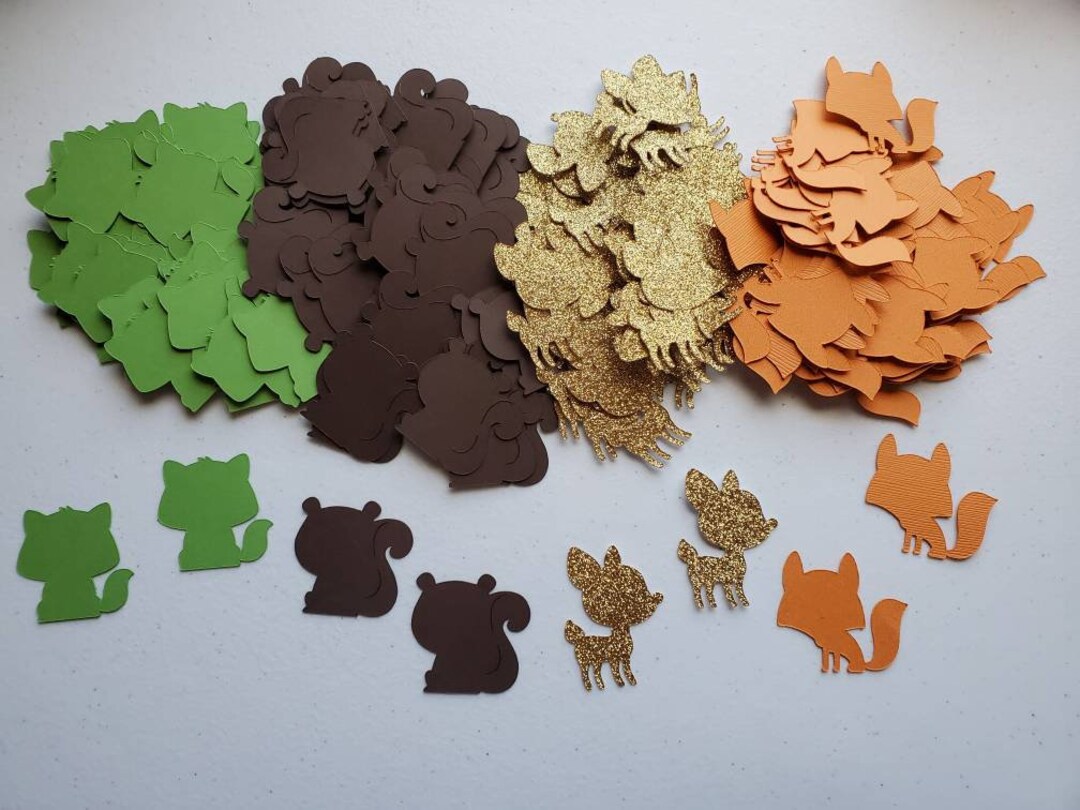 Woodland Confetti, Forest Animals, Baby Shower, Woodland Theme Baby ...